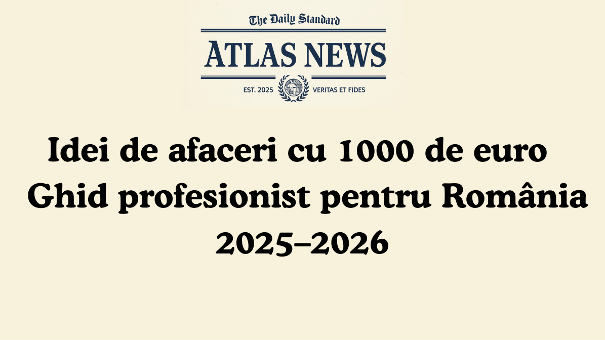 Idei de afaceri cu 1000 de euro – Ghid profesionist pentru România 2025 ...