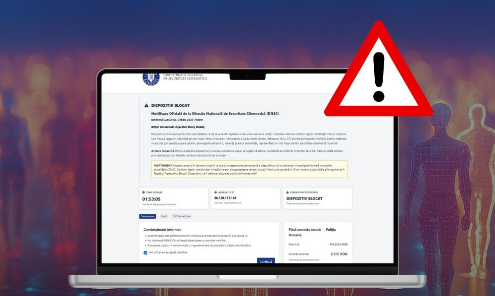 Avertismentul DNSC privind tentativele de fraudă pe site-uri pentru ...
